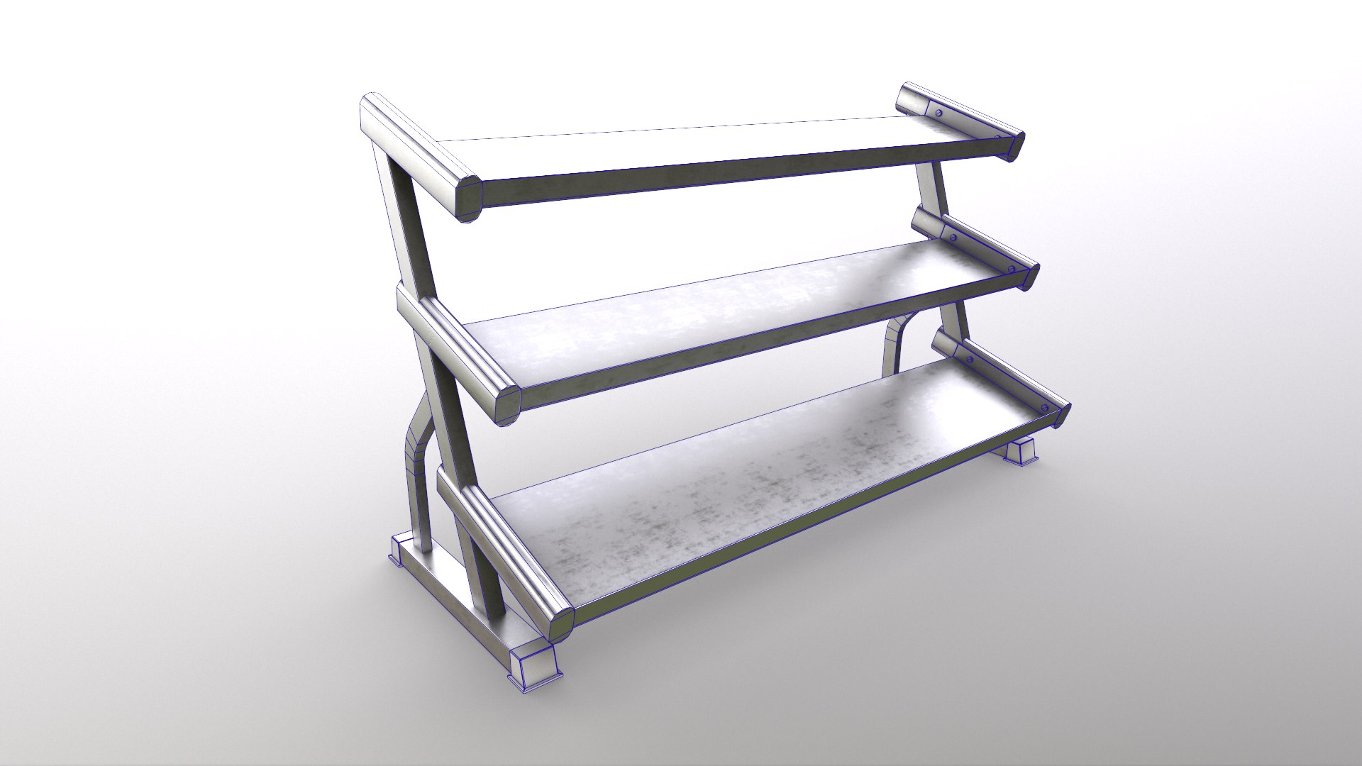 3D PBR Dumbbell Rack A - TurboSquid 1802274