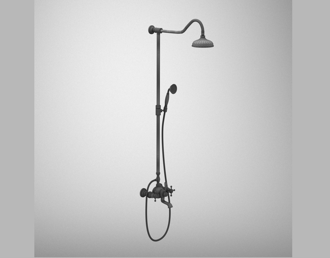 Shower In Bathroom 3D Model - TurboSquid 2349328