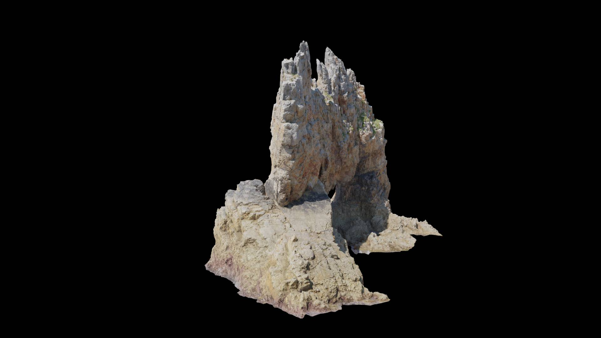 3D Atlantic Ocean Cliff Coast Line Scan PBR 3D Model Collection ...