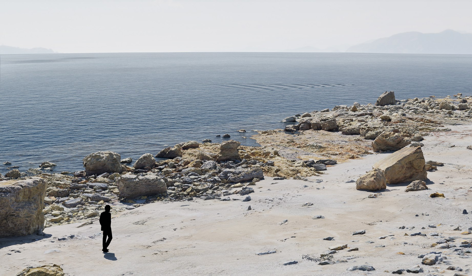 3D Atlantic Ocean Cliff Coast Line Scan PBR 3D Model Collection ...