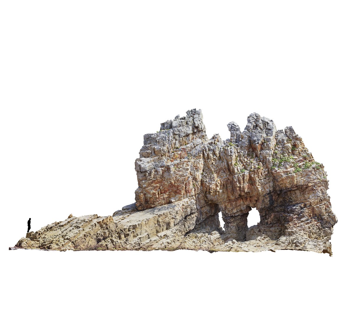 3D Atlantic Ocean Cliff Coast Line Scan PBR 3D Model Collection ...