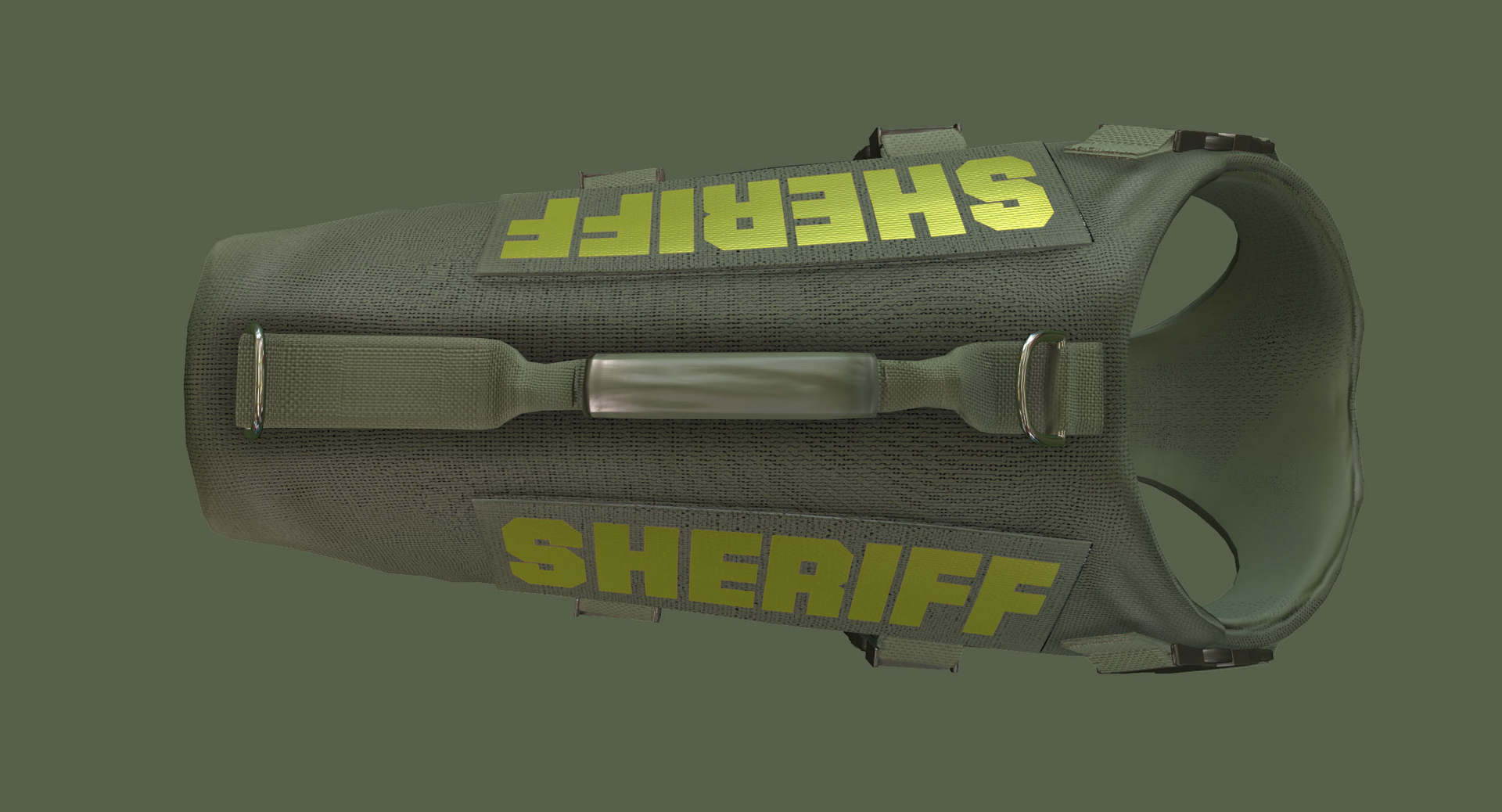 police dog body armor 3d obj