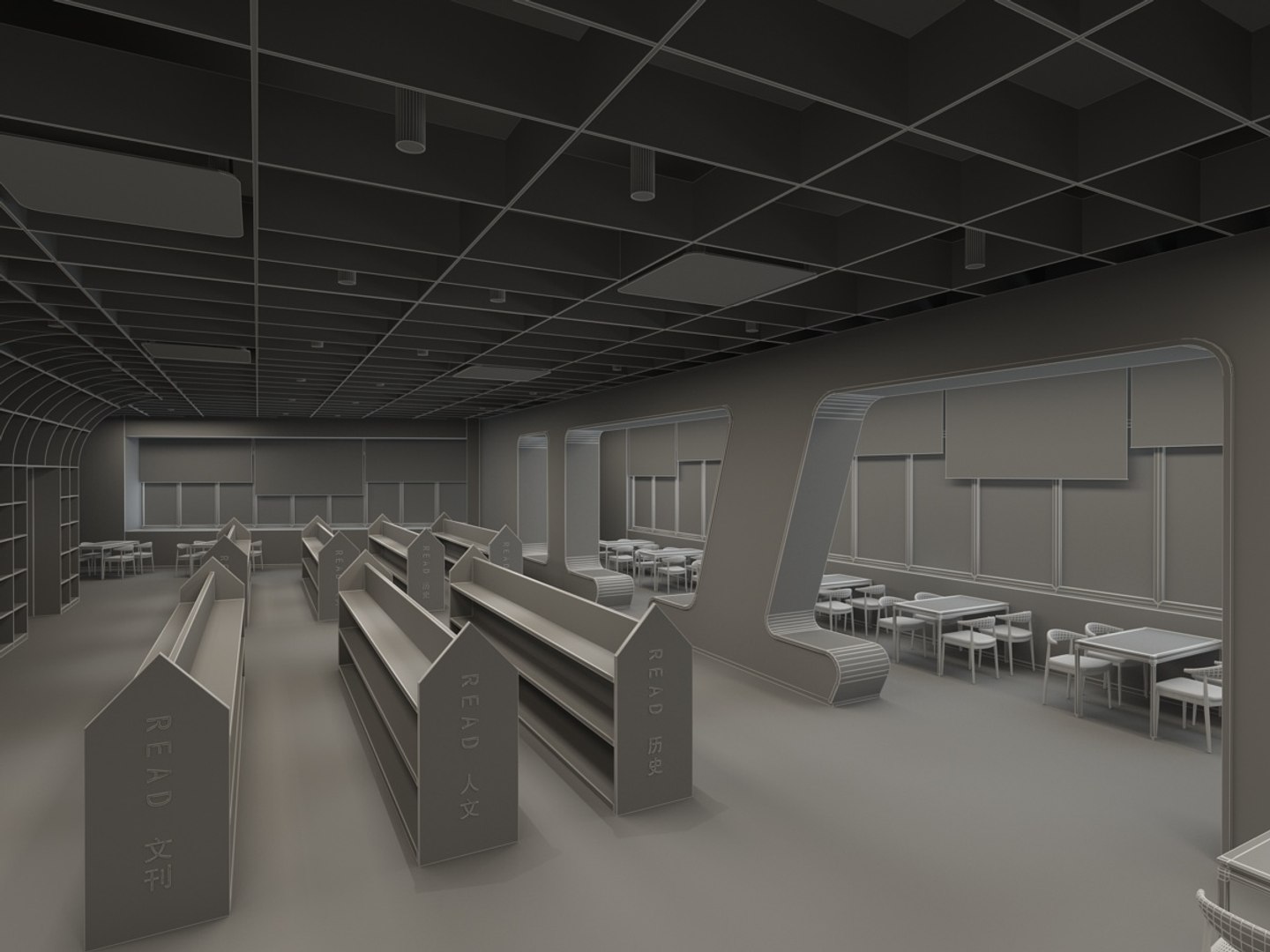 Library 1 3D - TurboSquid 2063825