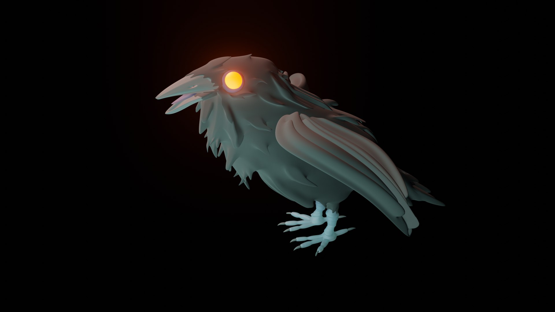 3D Stylized Raven - TurboSquid 1916784