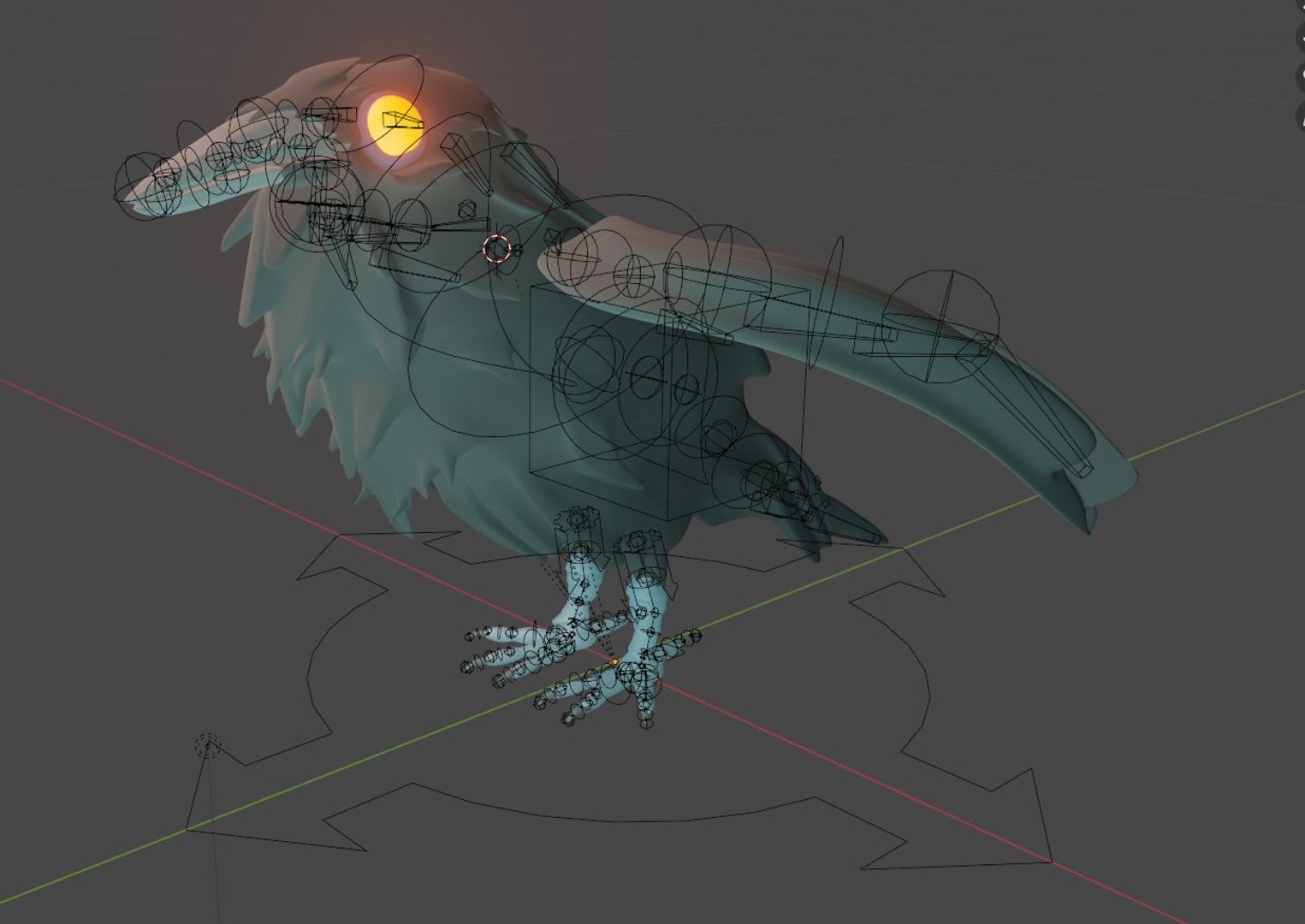 3D Stylized Raven - TurboSquid 1916784