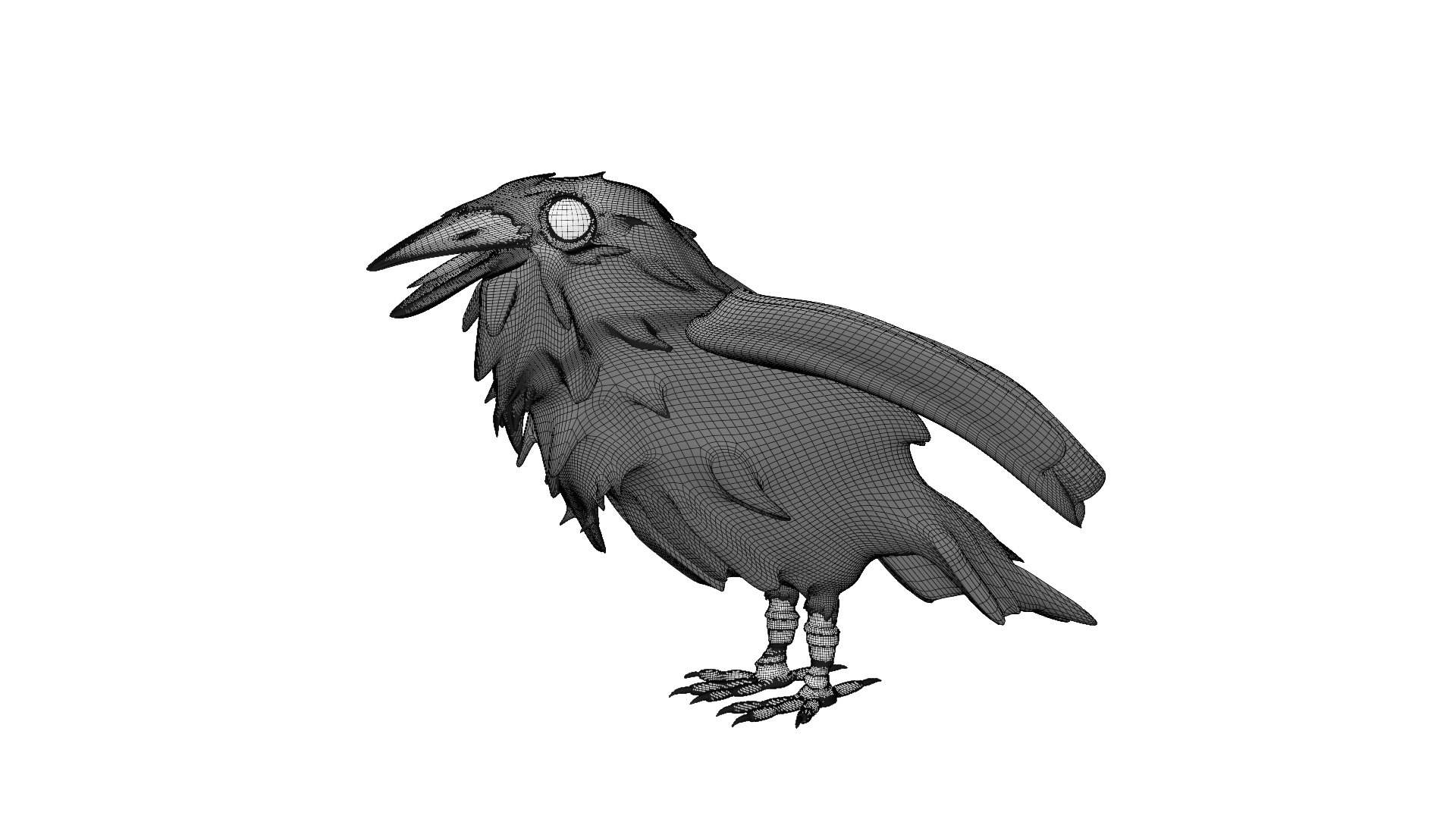 3D Stylized Raven - TurboSquid 1916784