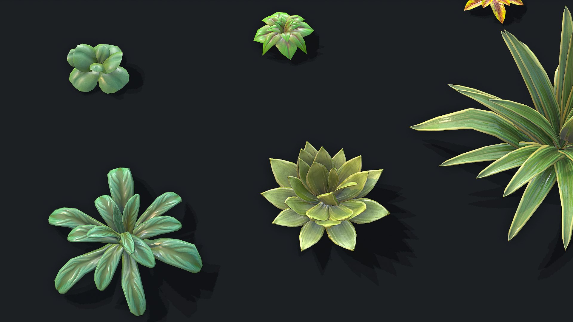 3D Stylized Desert Plants Model - TurboSquid 2135015