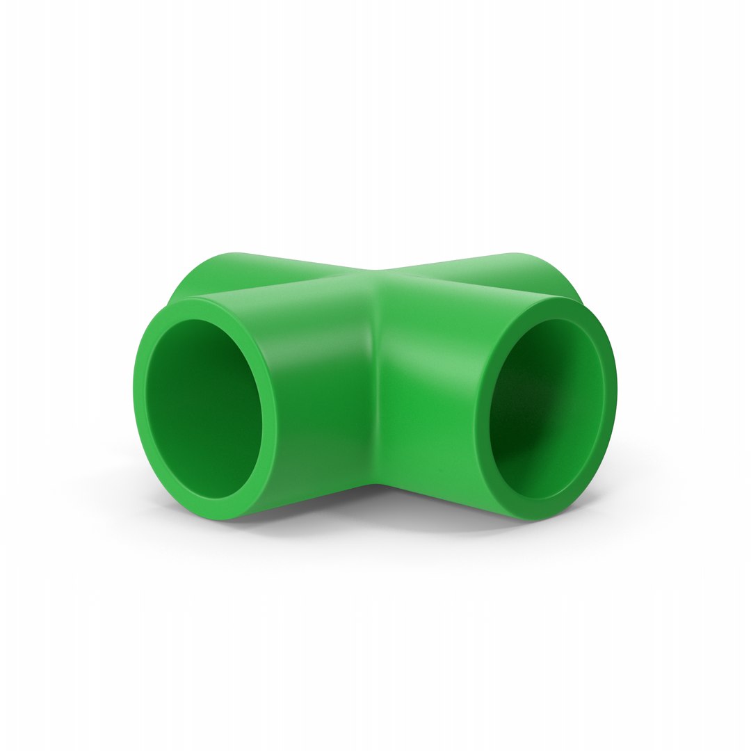 Plastic Cross Pipe 3D model - TurboSquid 1966714