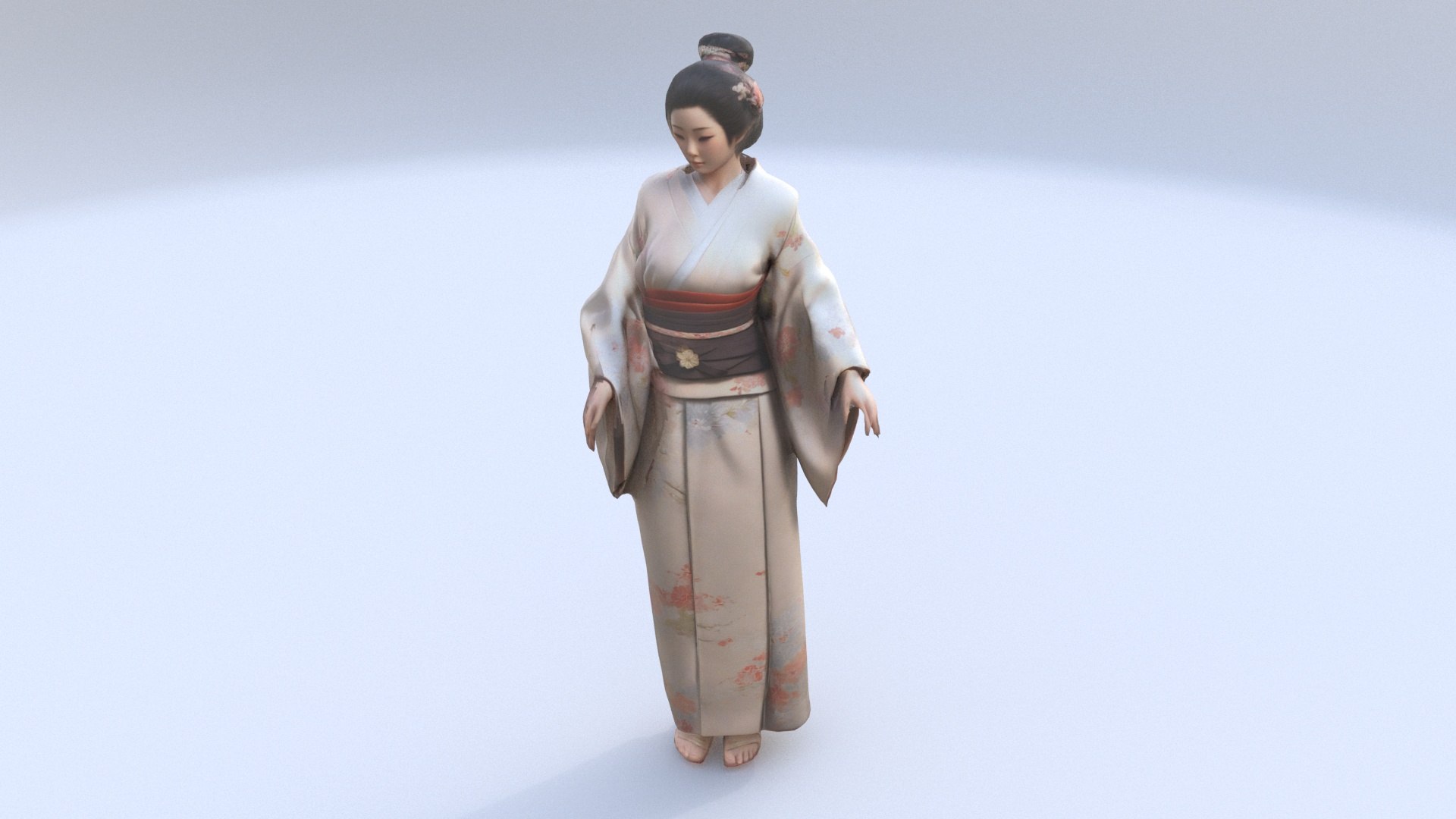 8 Models Of Traditional Japanese Character Outfit 3D Model - TurboSquid ...