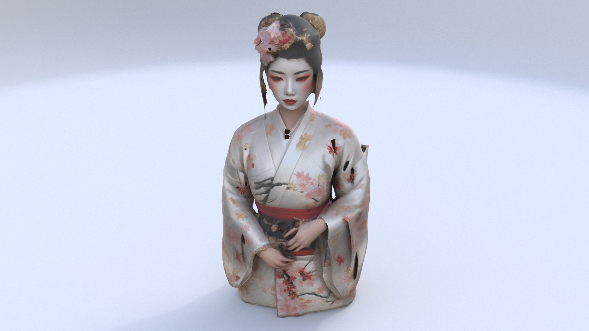 8 Models Of Traditional Japanese Character Outfit 3D Model - TurboSquid ...