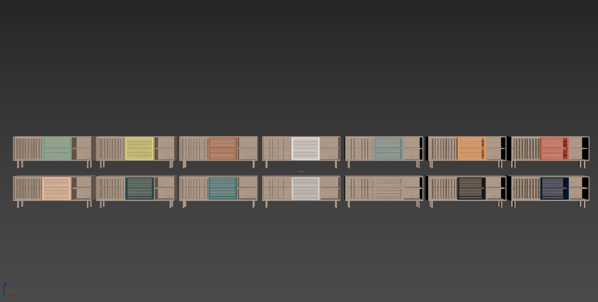 Colonel Kyoto Large Sideboard 3D Model - TurboSquid 1612672