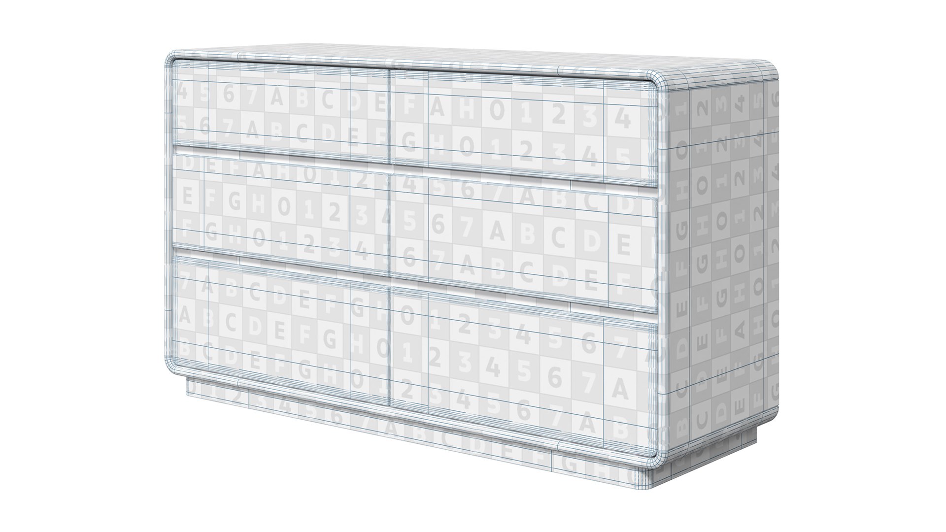 3D GVA Wood Solid Wood Chest Of Drawers Model - TurboSquid 2205469