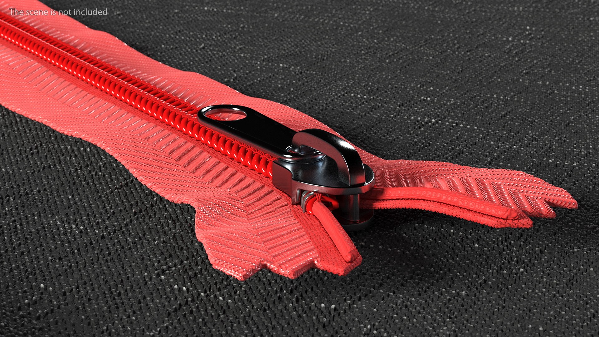 Nylon Coil Zipper With Stopper Red 3D Model - TurboSquid 1812060