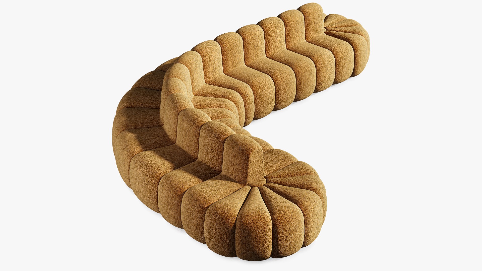 Modular Sofa Jagger Dining Ocher 3D - TurboSquid 2248708