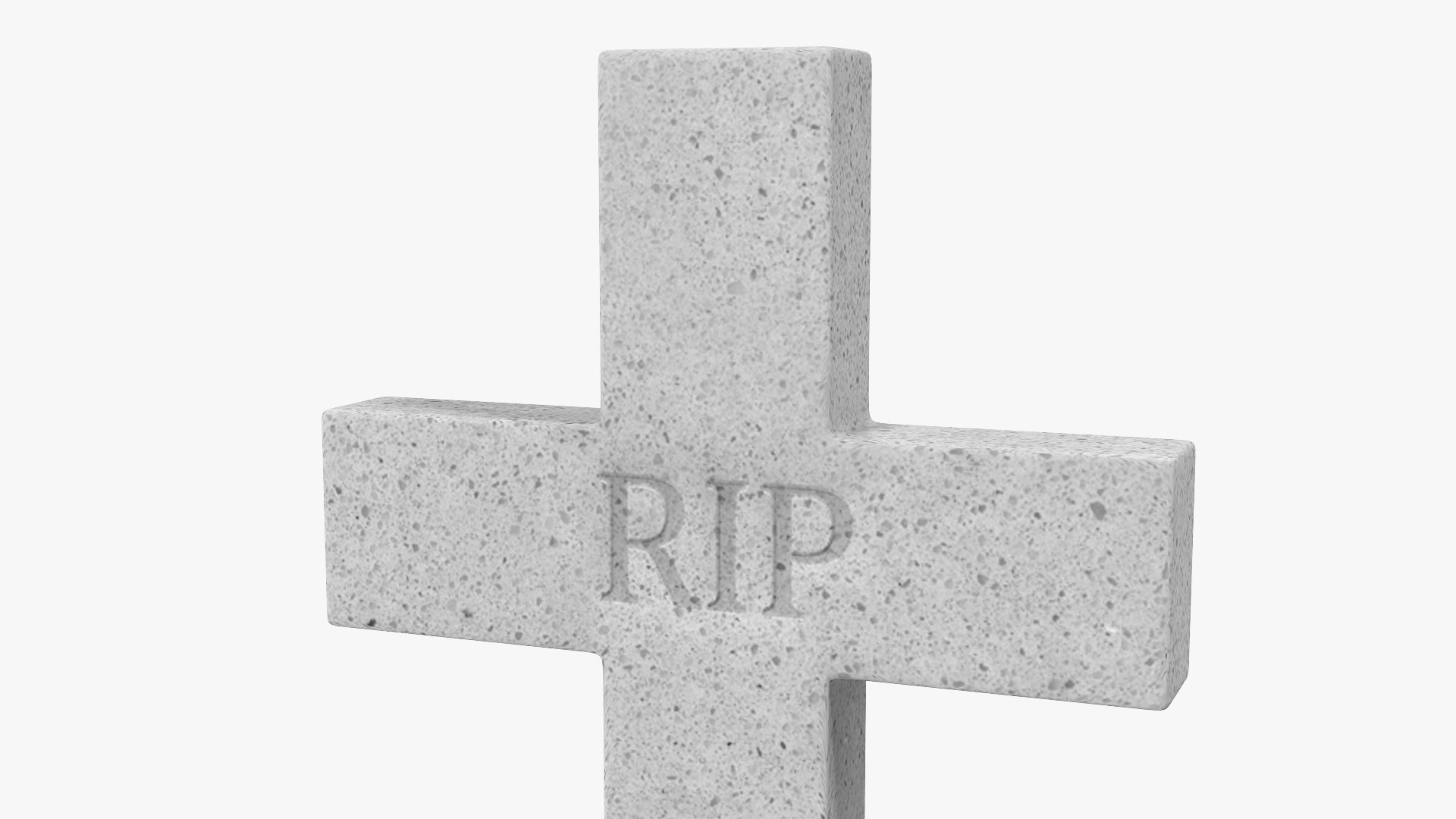 3D Granite Cross Memorial - TurboSquid 1445526