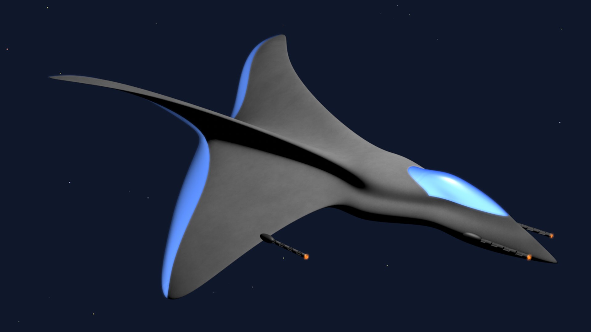 Space Shuttle Jet 3d C4d