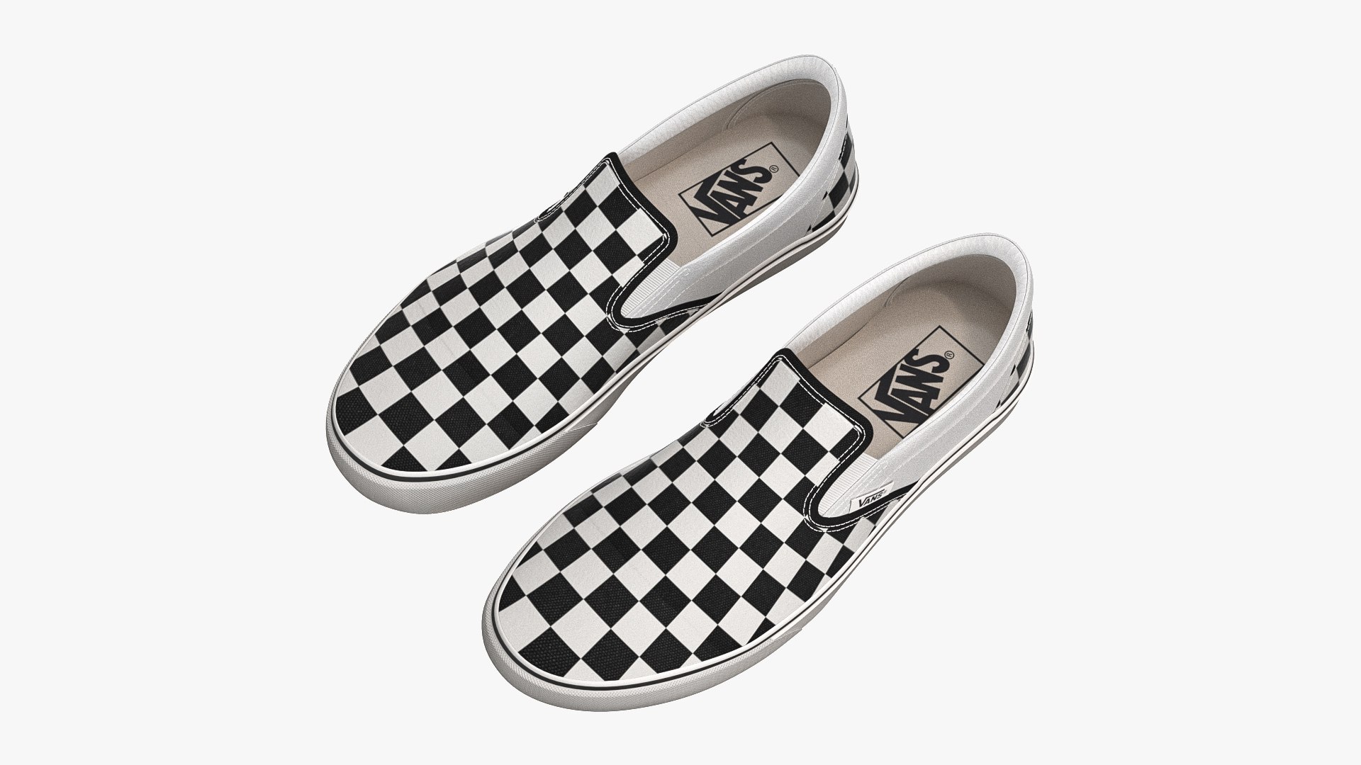 Vans Classic Slip-On Checkerboard 3D - TurboSquid 1904637