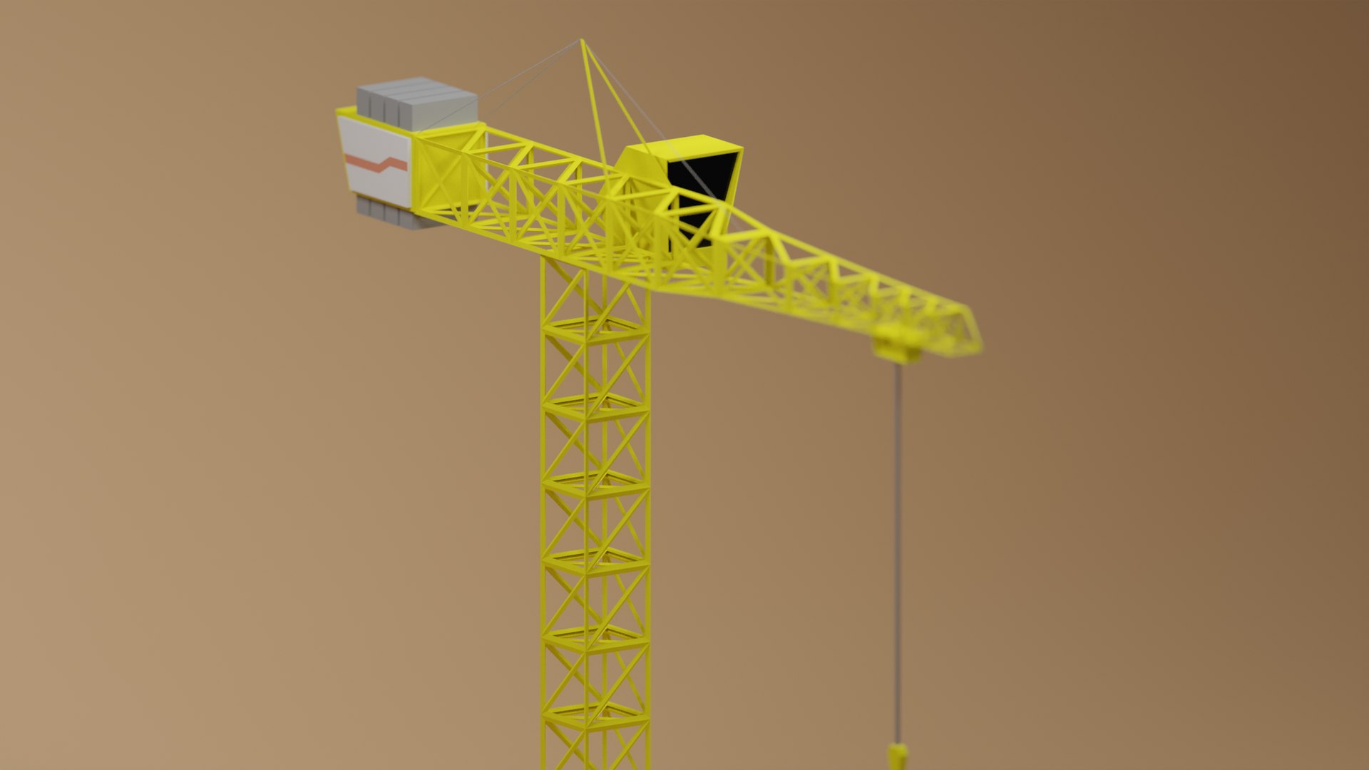 3D Lowpoly Crane Model - TurboSquid 1875189