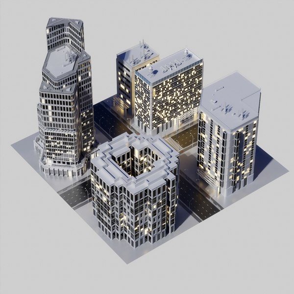 City Block 004 3D model - TurboSquid 1876564