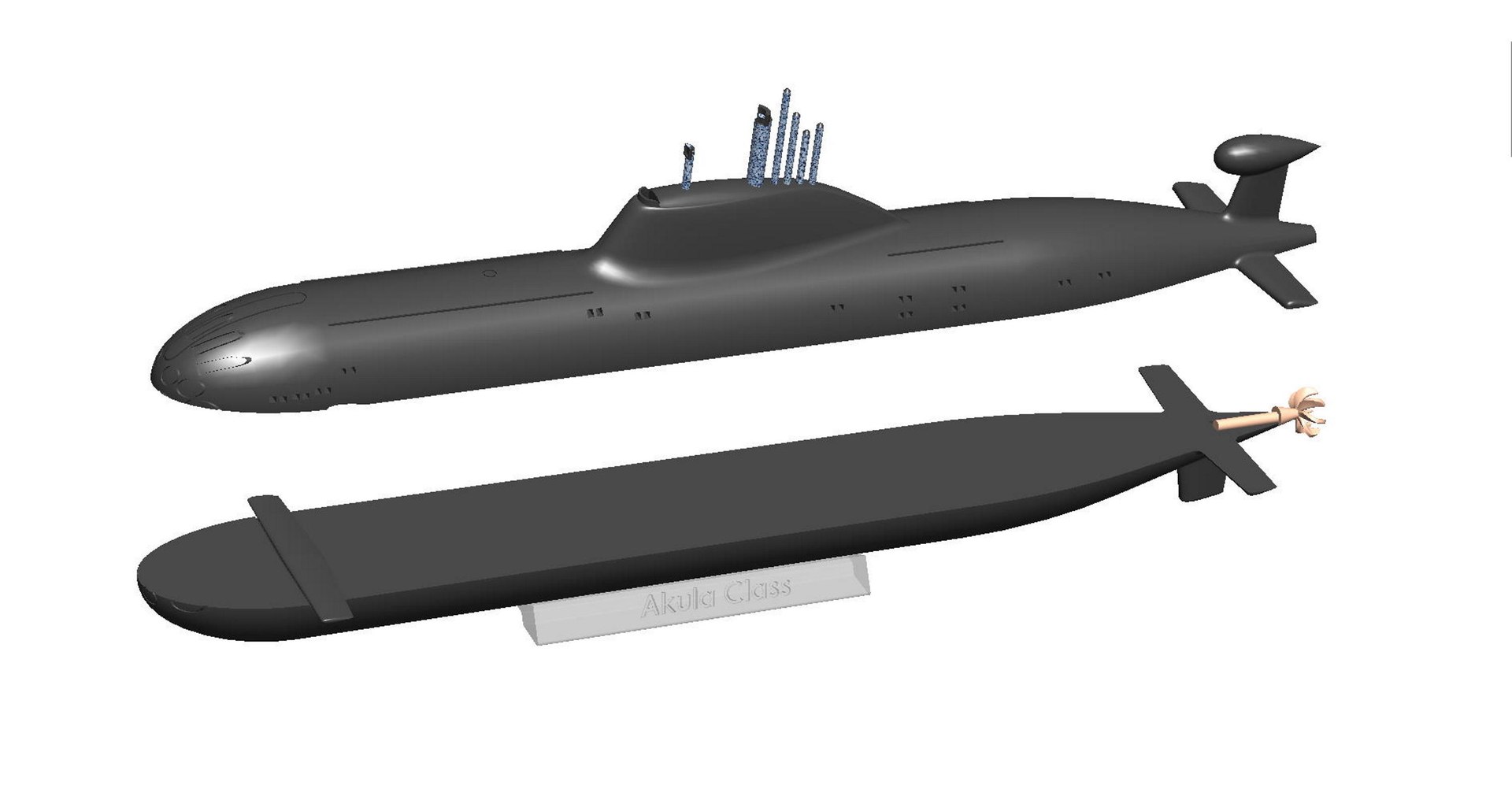Akula Class Submarine 3D - TurboSquid 1794592