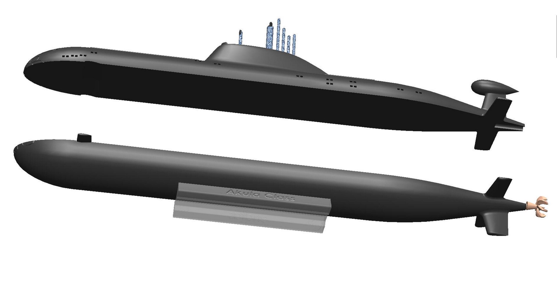 Akula Class Submarine 3D - TurboSquid 1794592