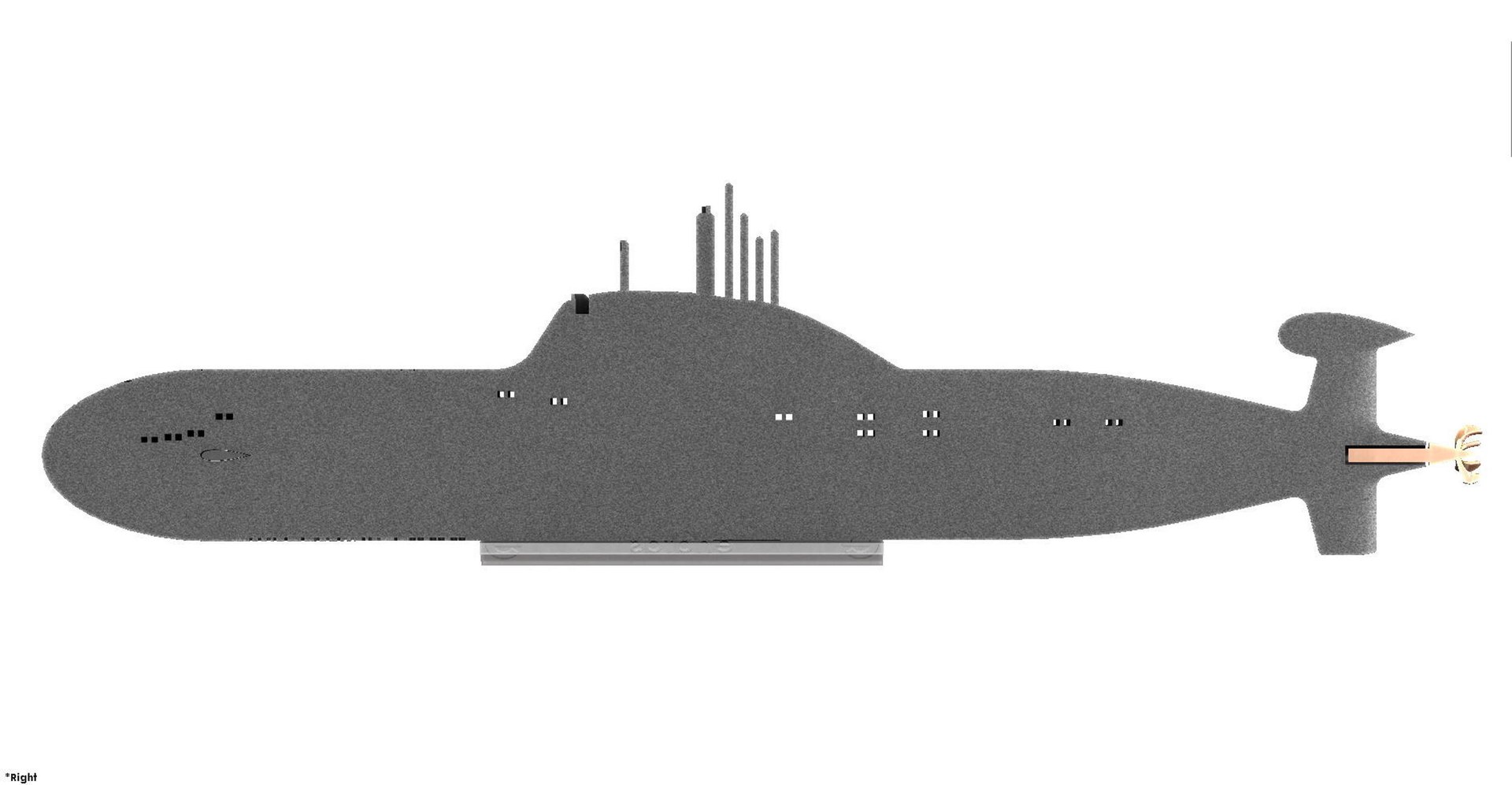 Akula Class Submarine 3D - TurboSquid 1794592
