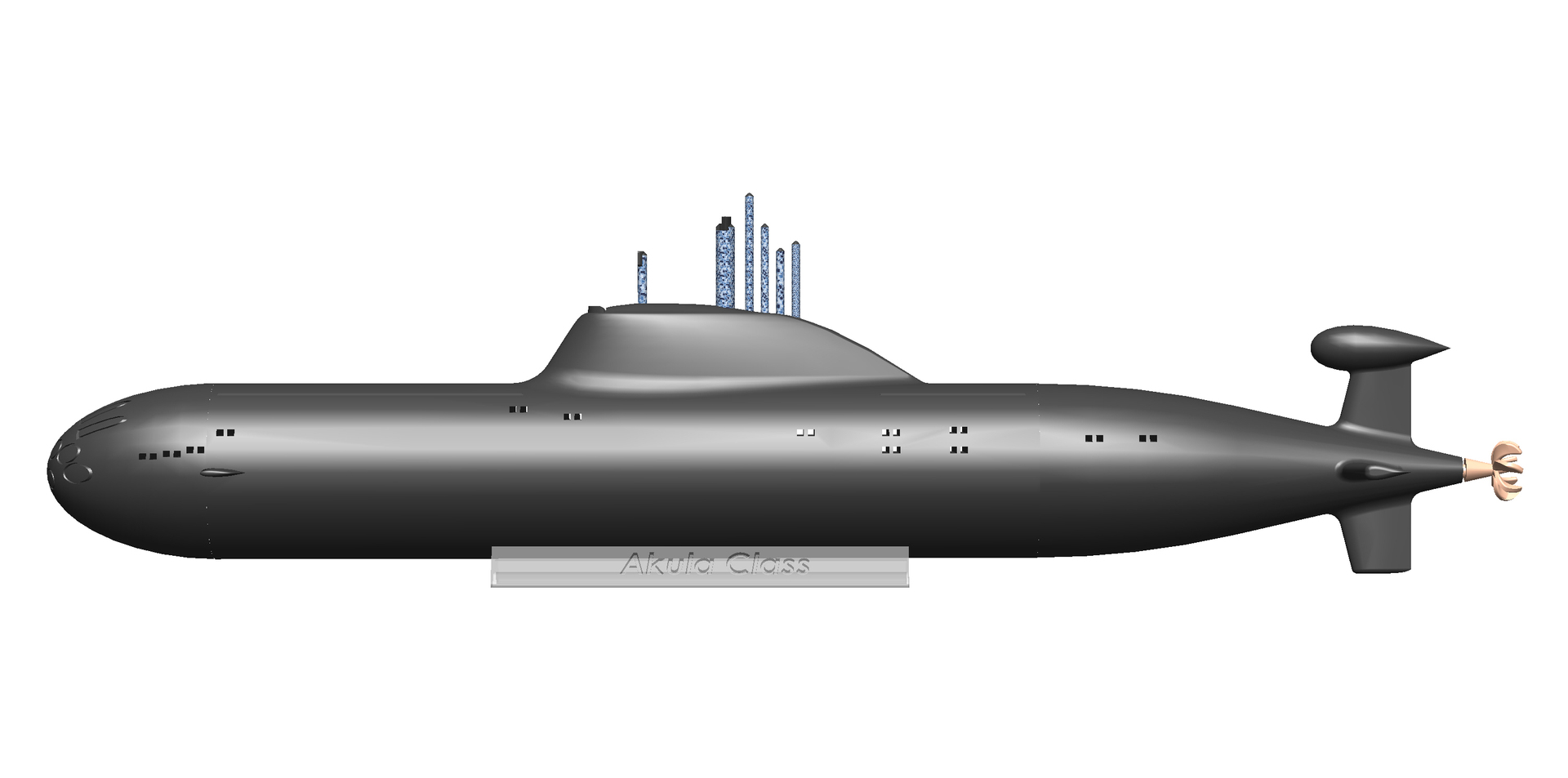 Akula Class Submarine 3D - TurboSquid 1794592