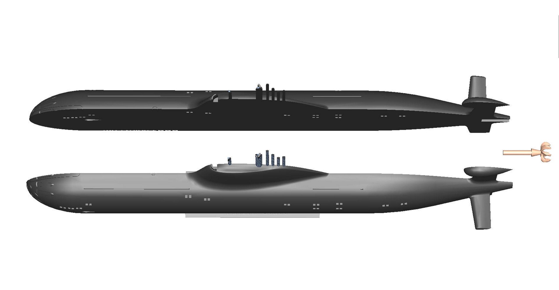 Akula Class Submarine 3D - TurboSquid 1794592