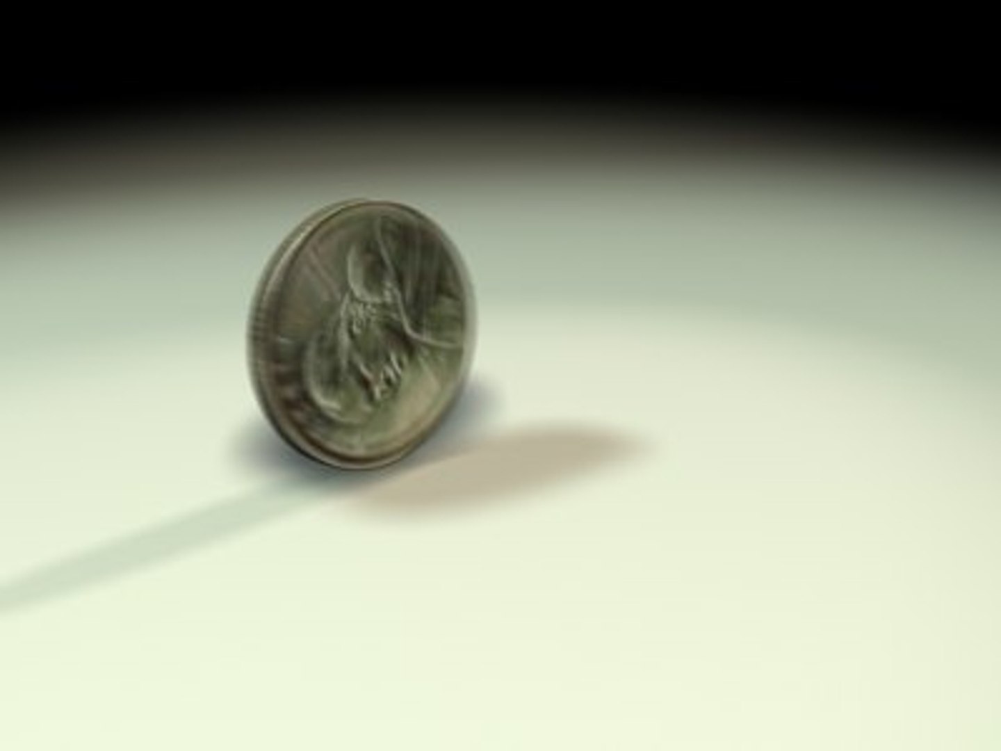 3d Coin Falling Twirling