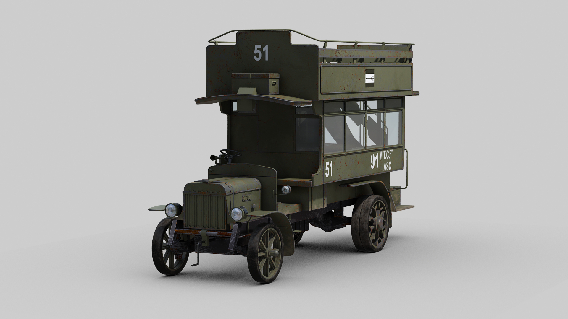 Ww1 Type B Military 3D Model - TurboSquid 1501081