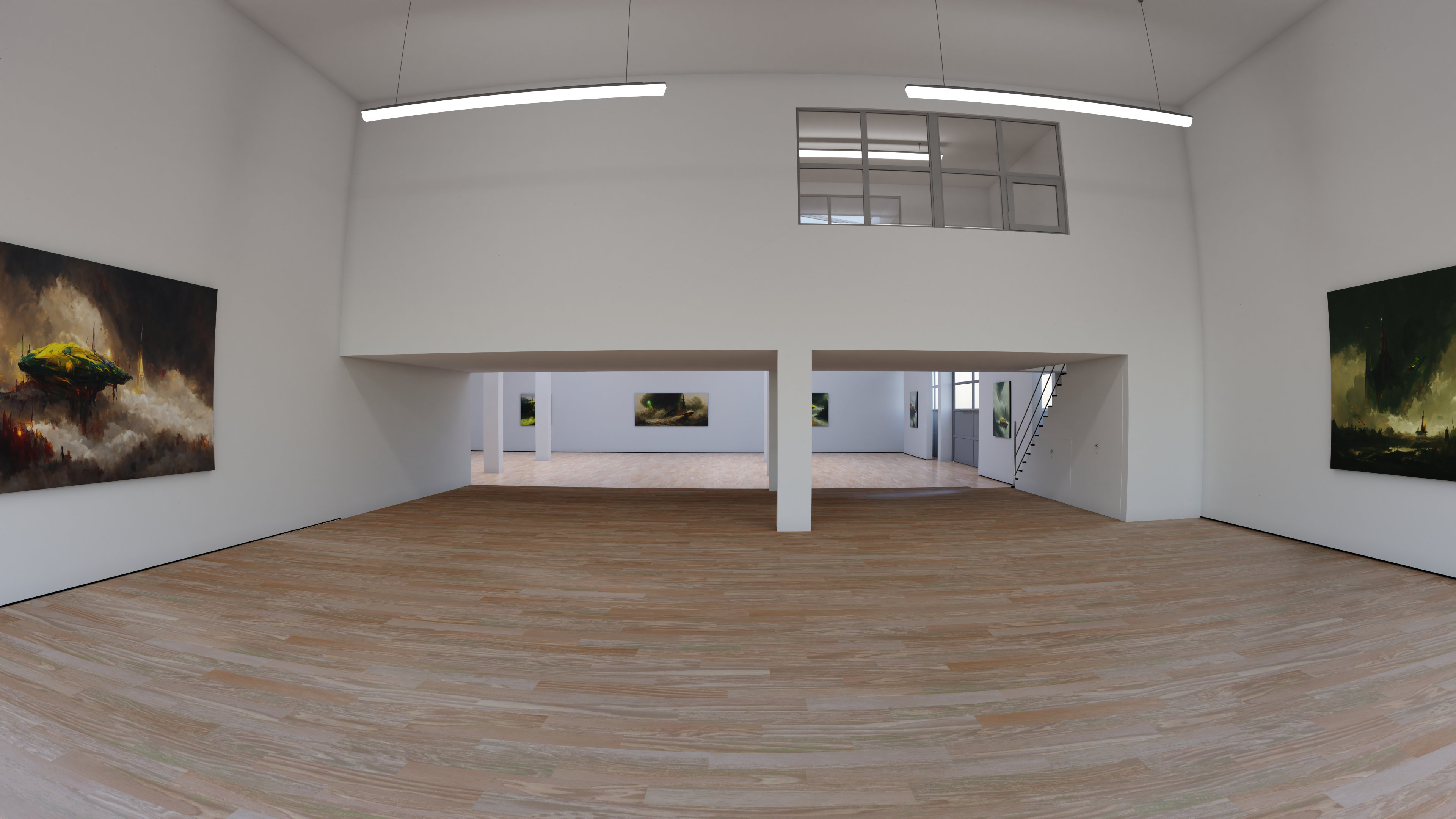3D Art Museum Gallery Interior 29 - TurboSquid 1876563