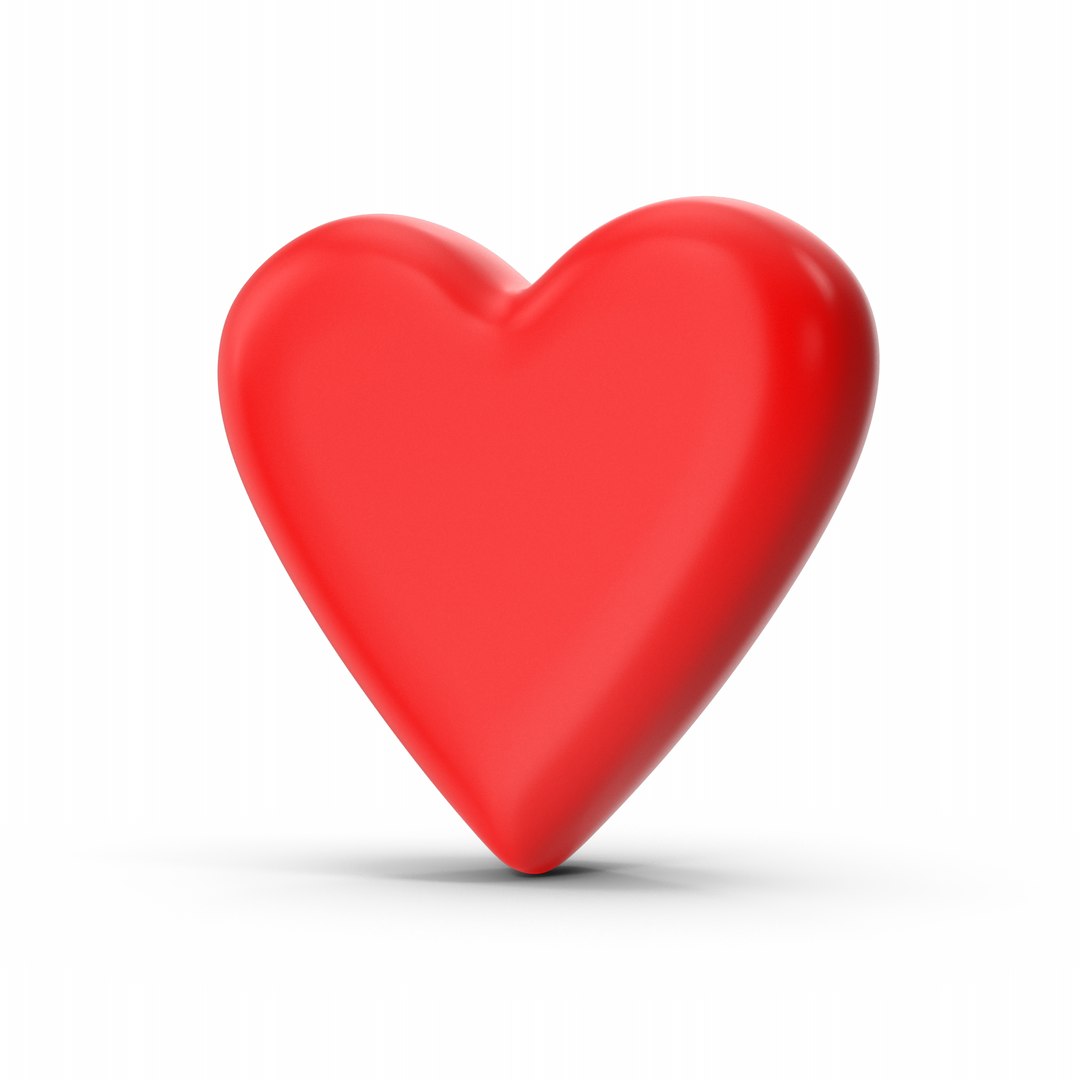 3D Red Heart - TurboSquid 2236980