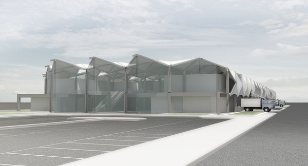 3D rectangular mall concept modular - TurboSquid 1712286