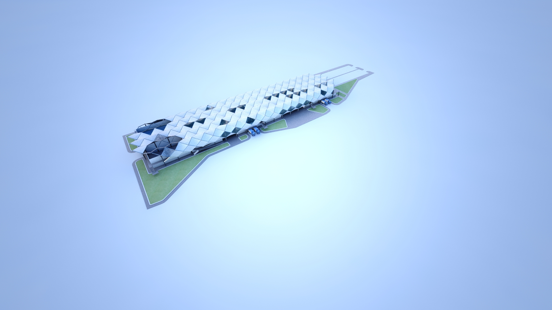 3D Rectangular Mall Concept Modular - TurboSquid 1712286