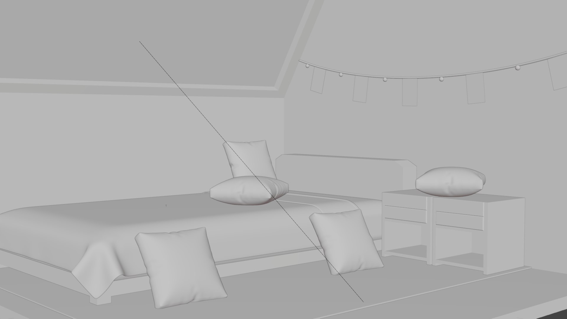 3D Bedroom Model - TurboSquid 2221555