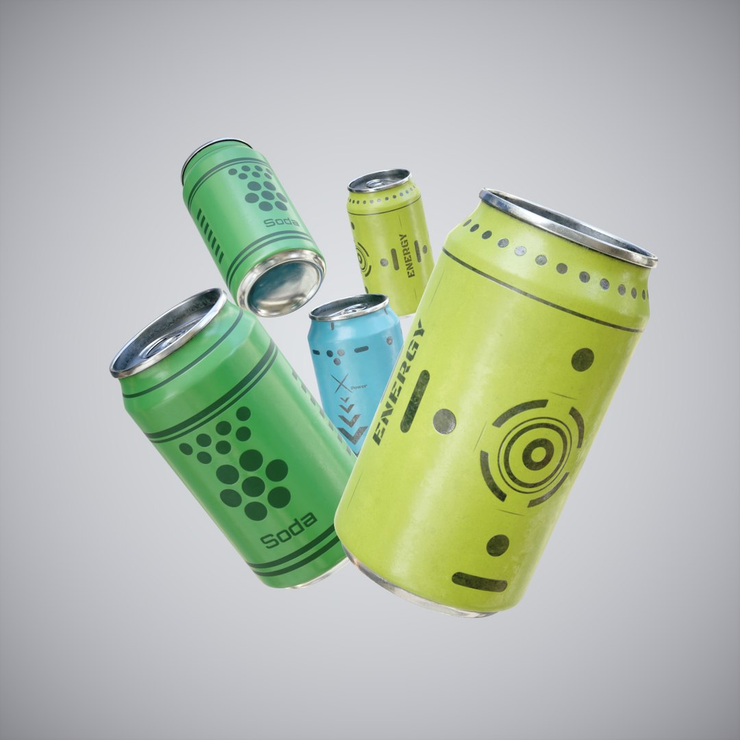 3D cans games ready - TurboSquid 1431201