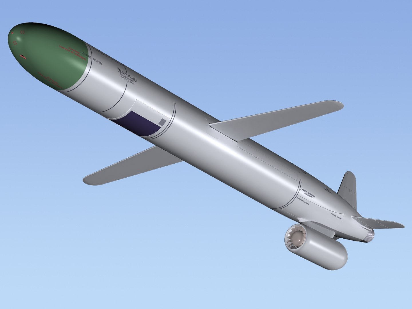 Kh-55 Missile 3d 3ds