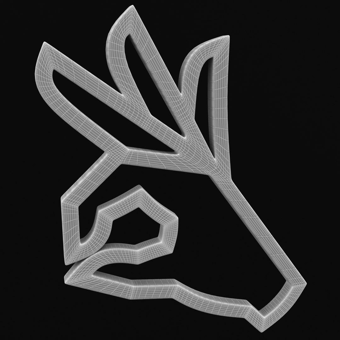 3d Model Icon Hand Gesture