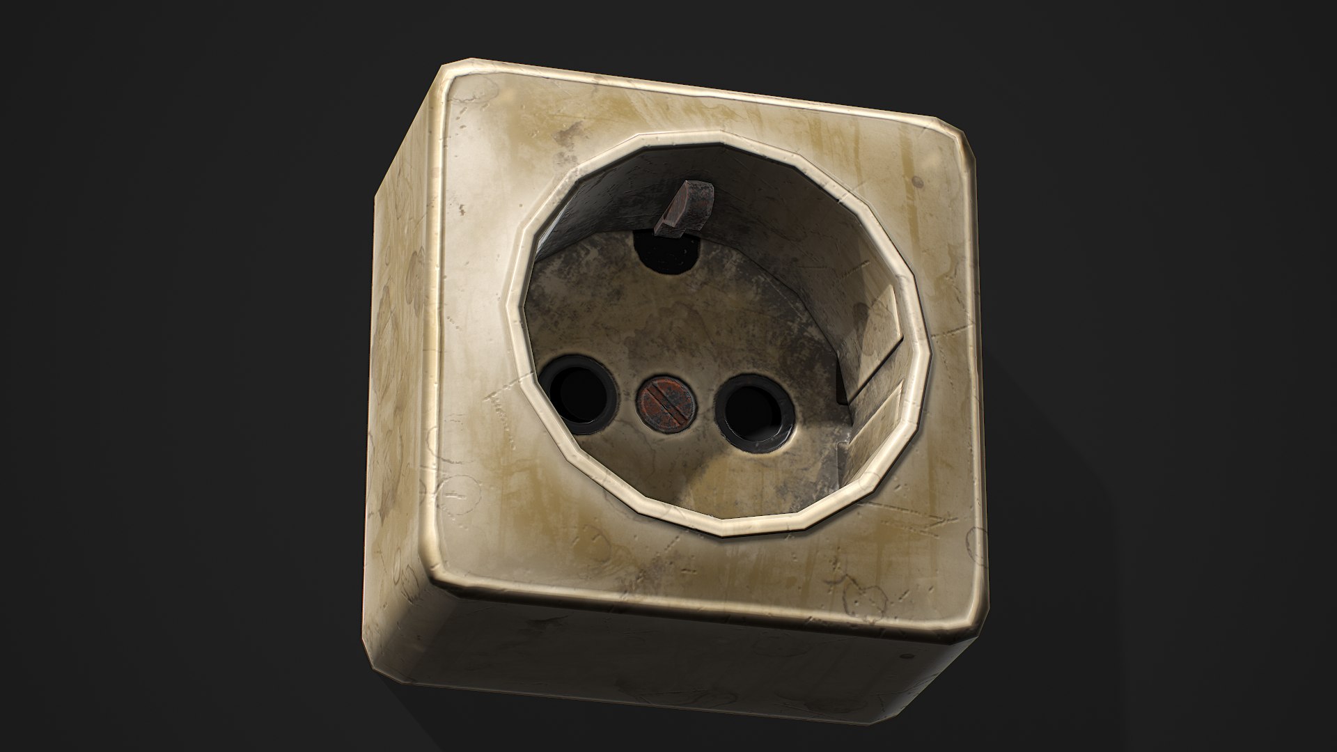 Old Power Socket - PBR Low Poly Model - TurboSquid 2034914