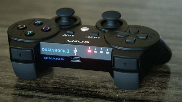 3d playstation controller dualshock model