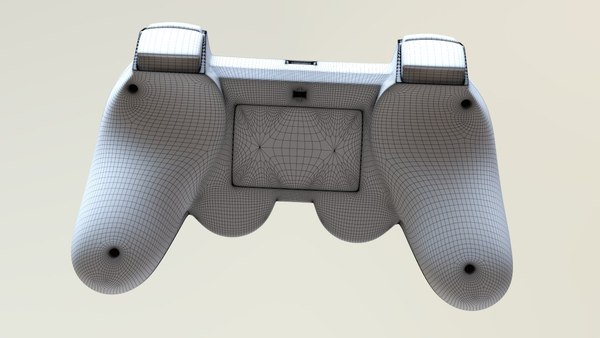 3d playstation controller dualshock model