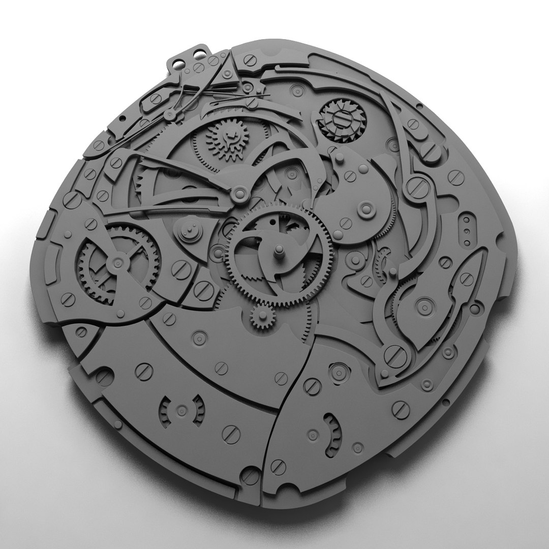 Watch Mechanism 3d Model