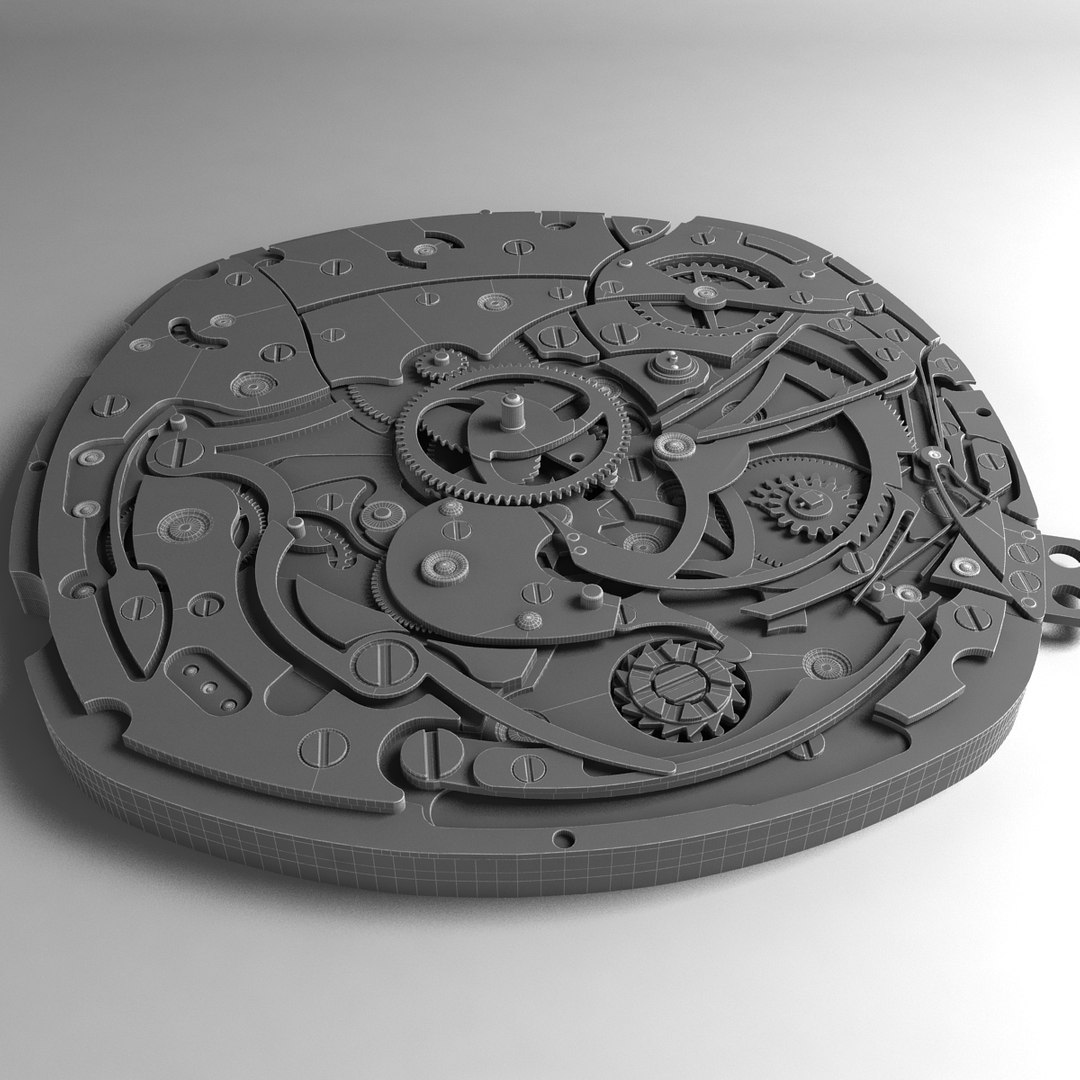 Watch Mechanism 3d Model