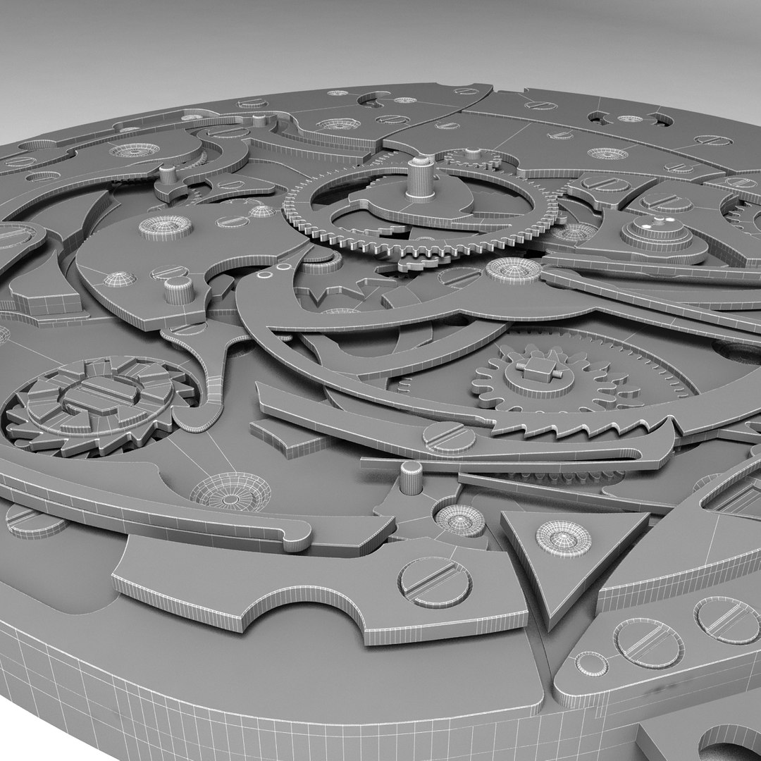Watch Mechanism 3d Model