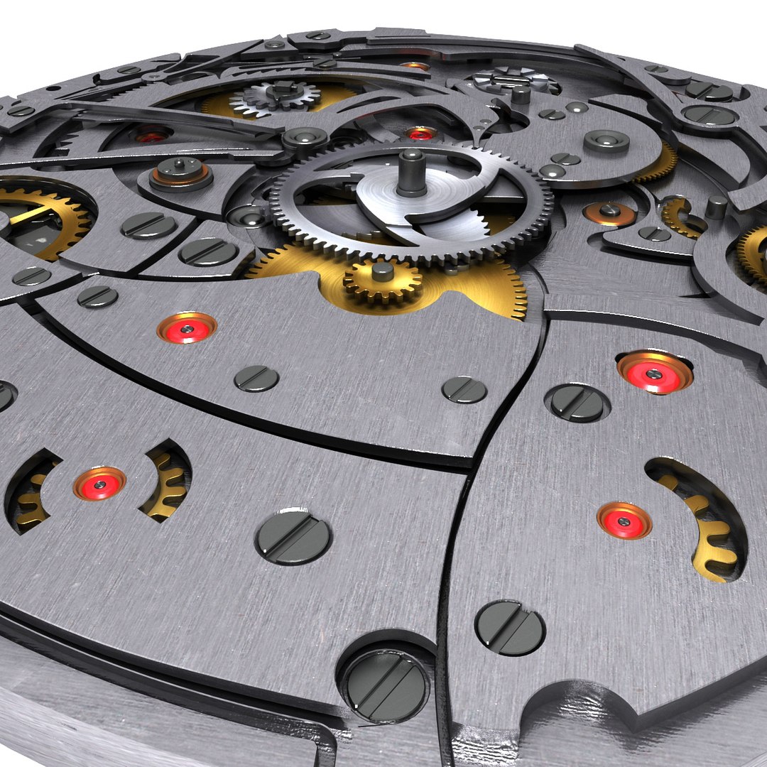 Watch Mechanism 3d Model