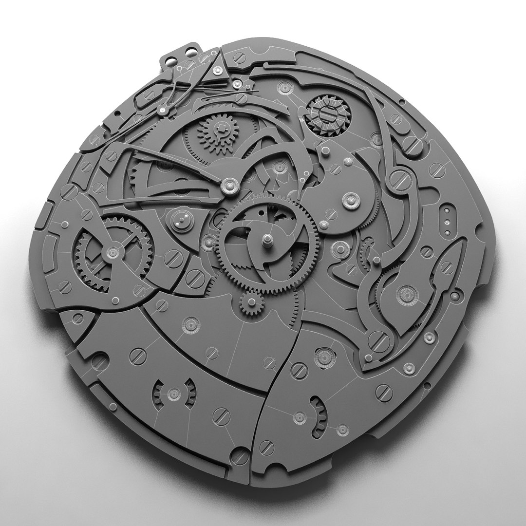 Watch Mechanism 3d Model