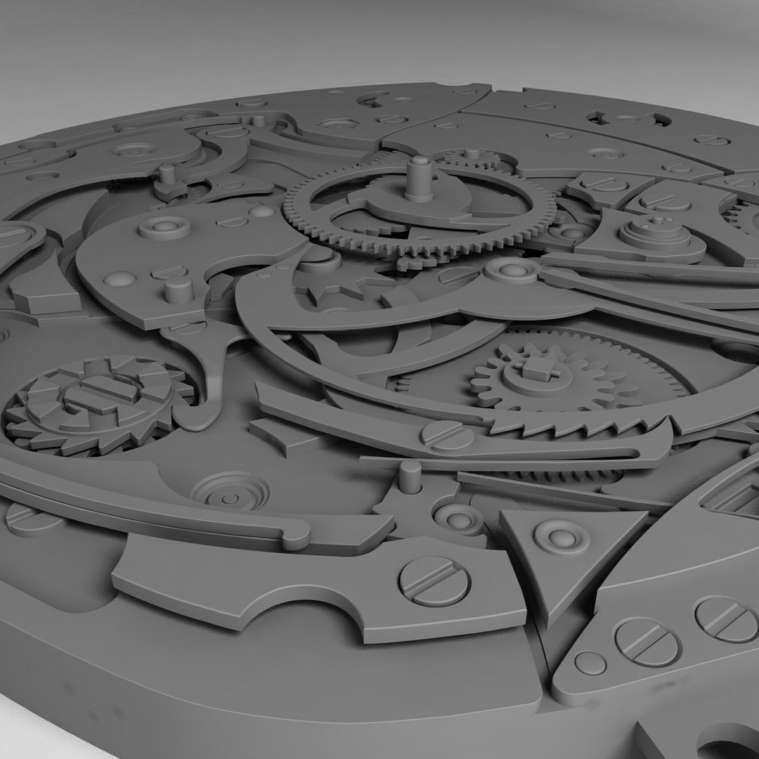 Watch Mechanism 3d Model