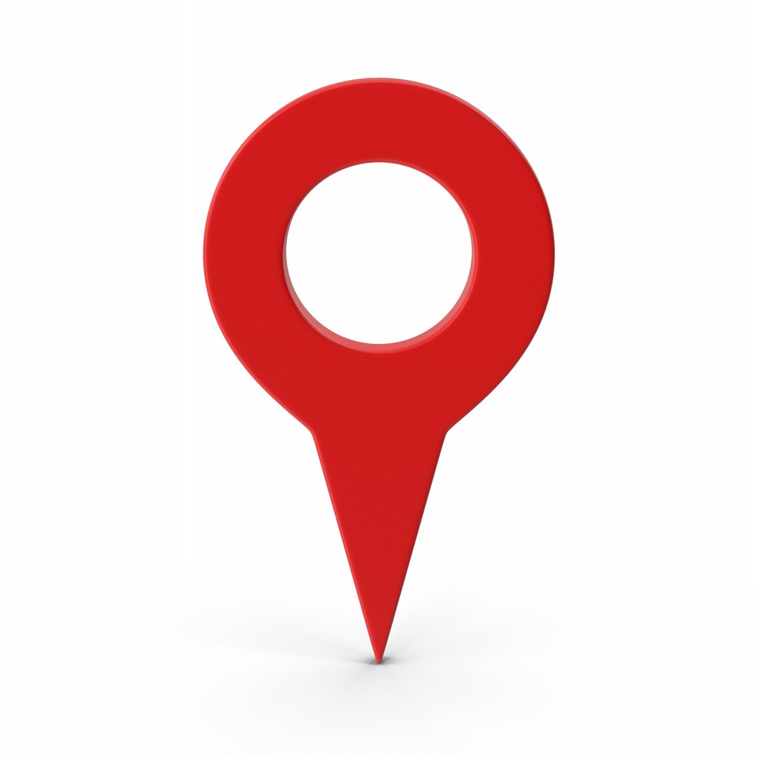 Red Map Pin Symbol 3D - TurboSquid 2193349