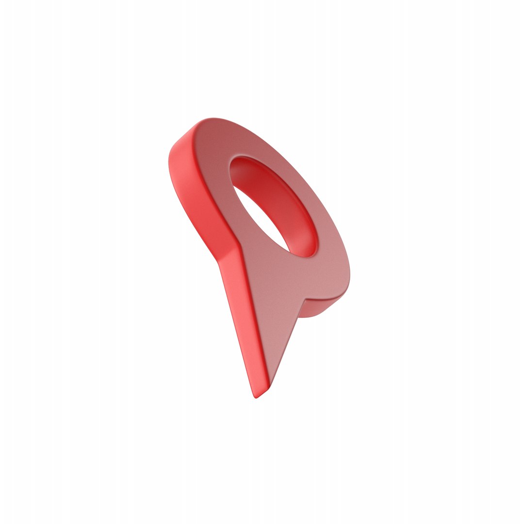 Red Map Pin Symbol 3D - TurboSquid 2193349