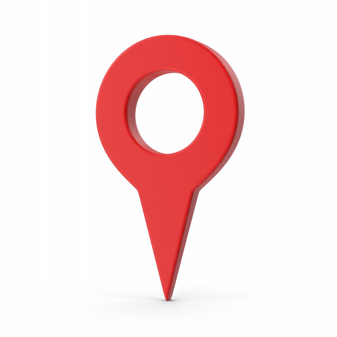 Red Map Pin Symbol 3D - TurboSquid 2193349